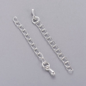 Chain extenders silver-plated (10pcs)