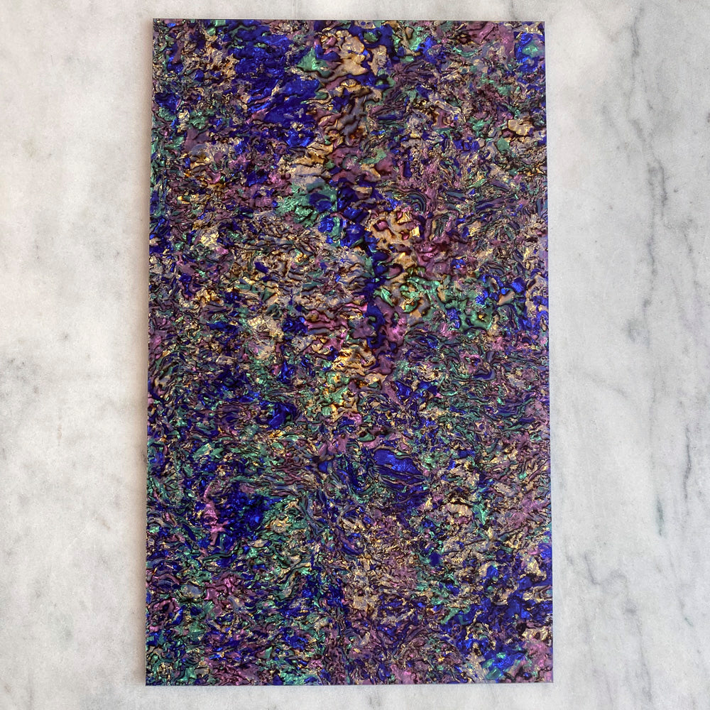 Celluloid Abalone Shell Acrylic 3mm - Deep Blue CAS12 *SECONDS* – Sketch Laser Cutting