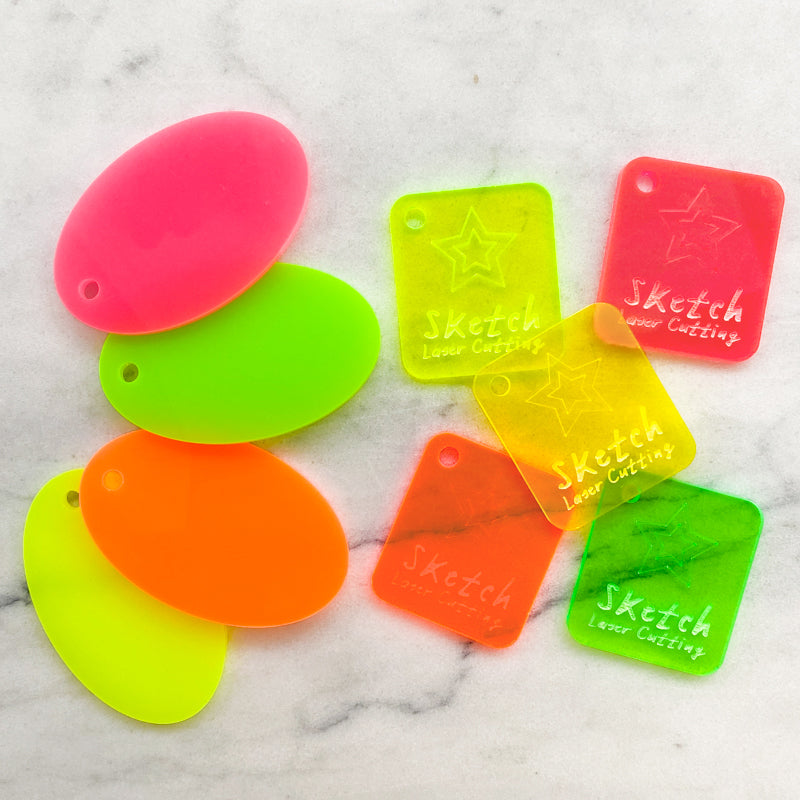 Material Sample Set - Fluorescent (All) (x9 Swatches) – Sketch Laser ...