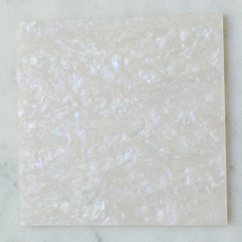 3mm Acrylic - Shimmer Swirl Glittery Marble - Pearly white – Sketch ...