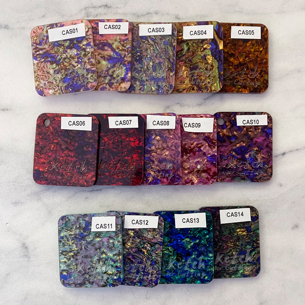 Material Sample Set - Celluloid Abalone Shell (x14 Swatches) – Sketch ...