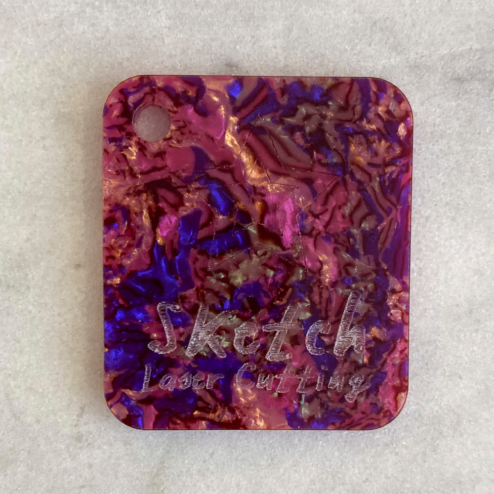 Celluloid Abalone Shell Acrylic 3mm - Cerise CAS08 *SECONDS* – Sketch ...