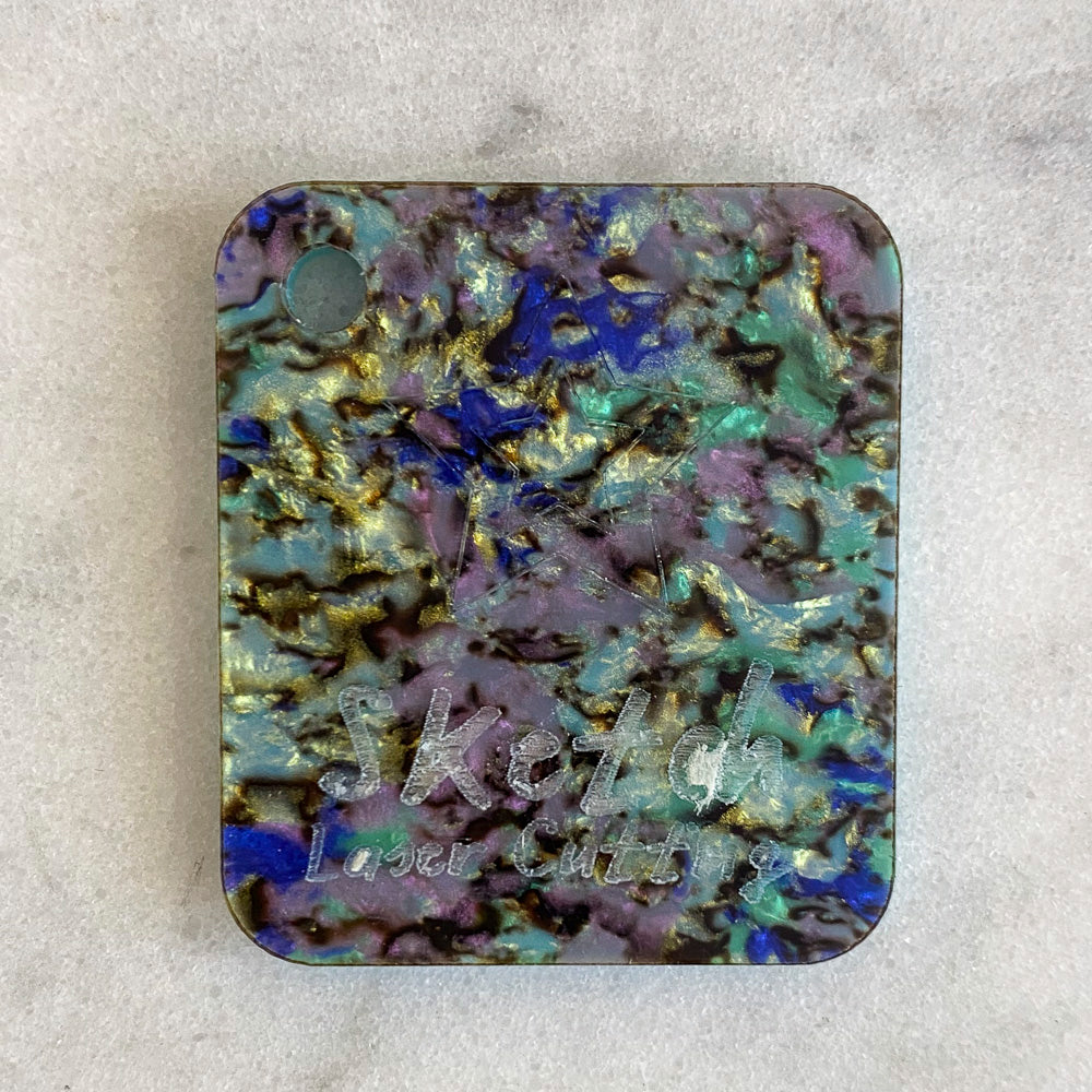 Celluloid Abalone Shell Acrylic 3mm - Turquoise CAS11 *SECONDS ...