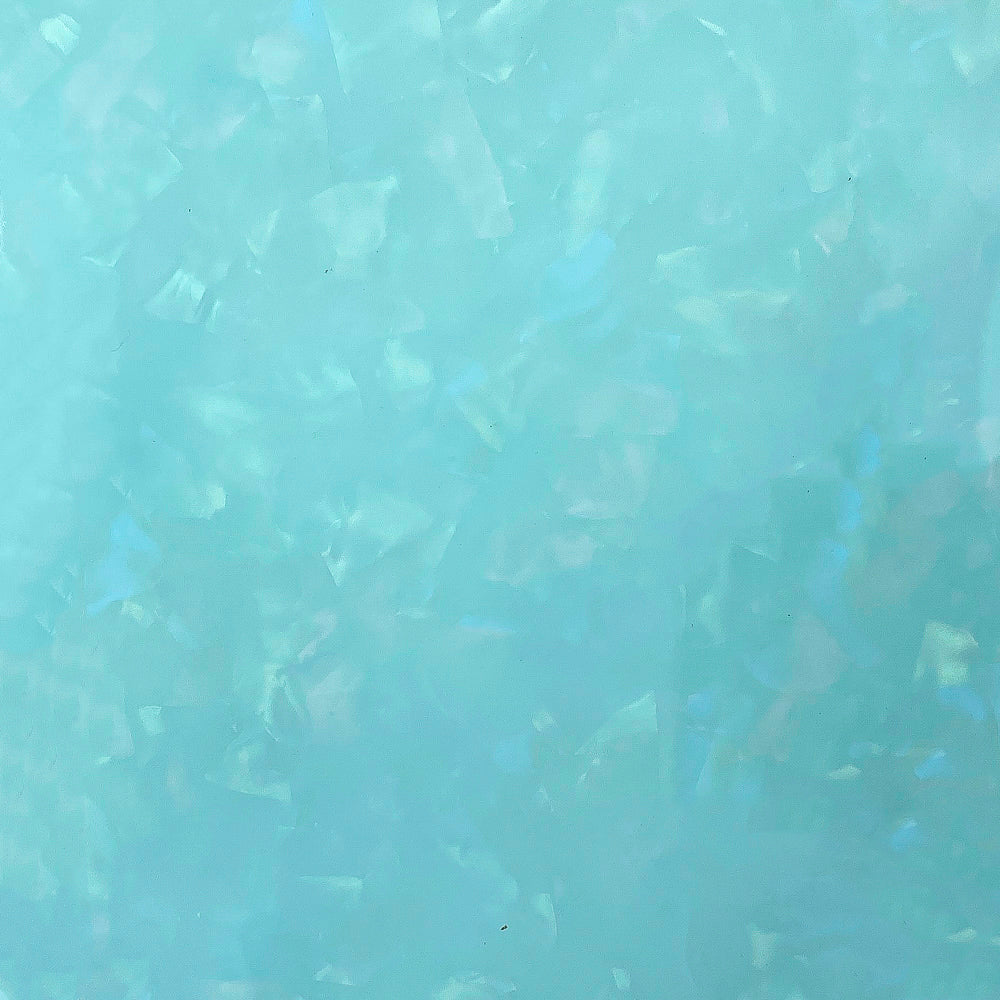 3mm Acrylic - Iridescent Mineral Crystal Shell Marble - Light Blue ...