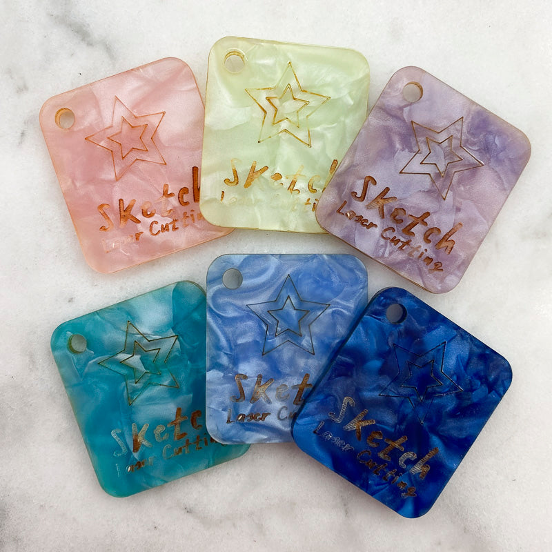 Material Sample Set - Mineral Crystal Marbles (x6 Swatches) – Sketch ...