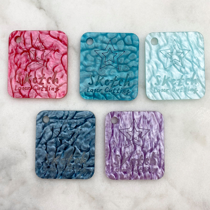 Material Sample Set - Python Marbles (x5 Swatches) – Sketch Laser Cutting